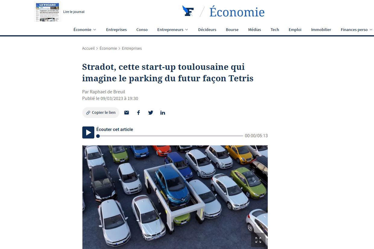 STRADOT dans Le Figaro - STRADOT